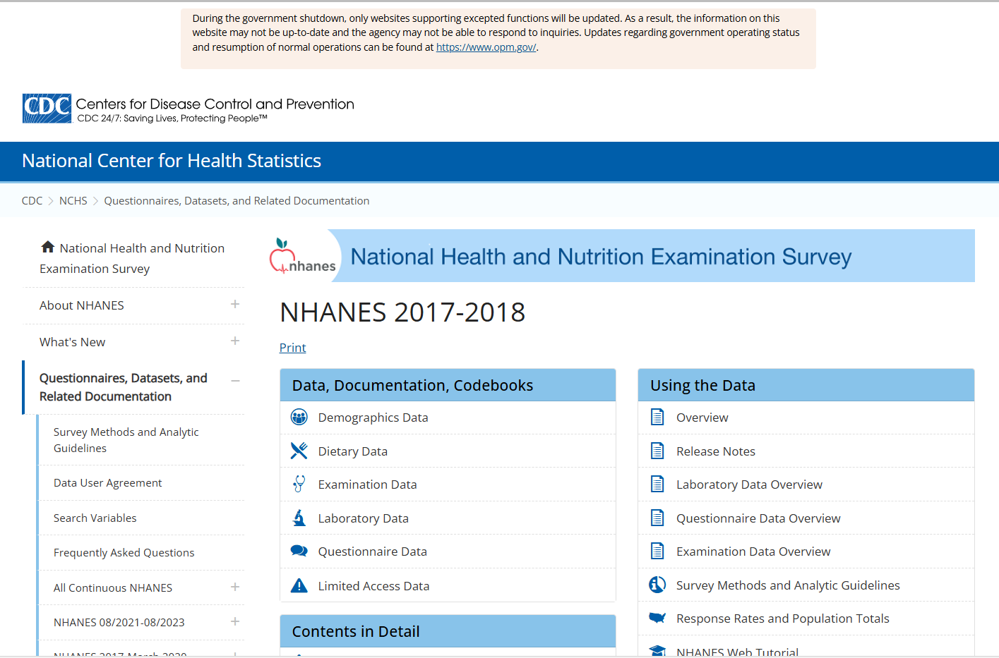 NHANES数据库简介-----------（1）-CSDN博客
