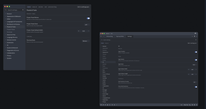 Zed IDE的 Settings 页面设计：比VS Code丝滑很多了！-CSDN博客