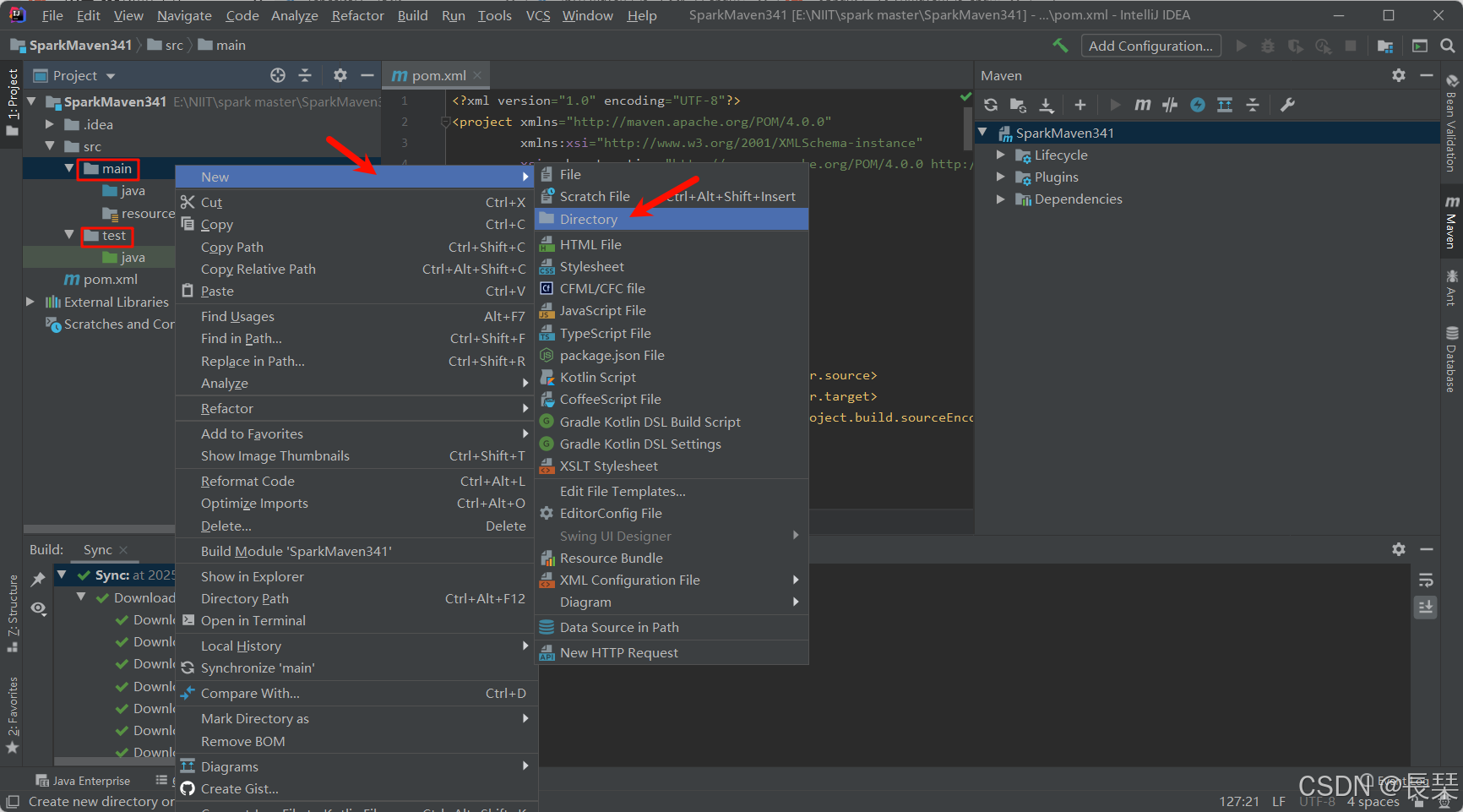 用idea基于spark341和scala21218的spark项目开发，并用maven管理依赖的方法教程，并给出常用的idea版本与maven版本兼容性的对照表idea和maven