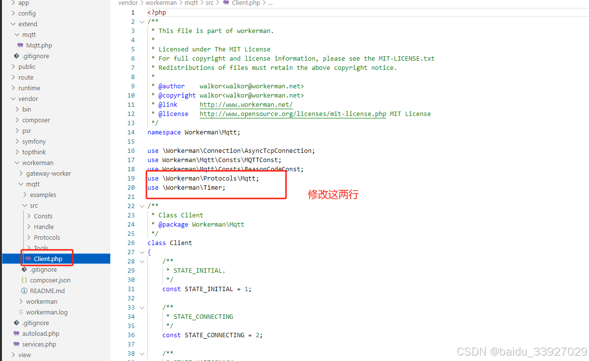 MQTT开发，thinkphp6配合workerman/mqtt做物联网mqtt订阅与发布消息，支持长连接、断开重连_thinkphp mqtt-CSDN博客