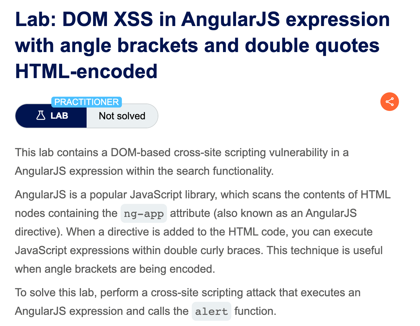 PortSwigger靶场之DOM XSS in AngularJS expression with angle brackets and ...