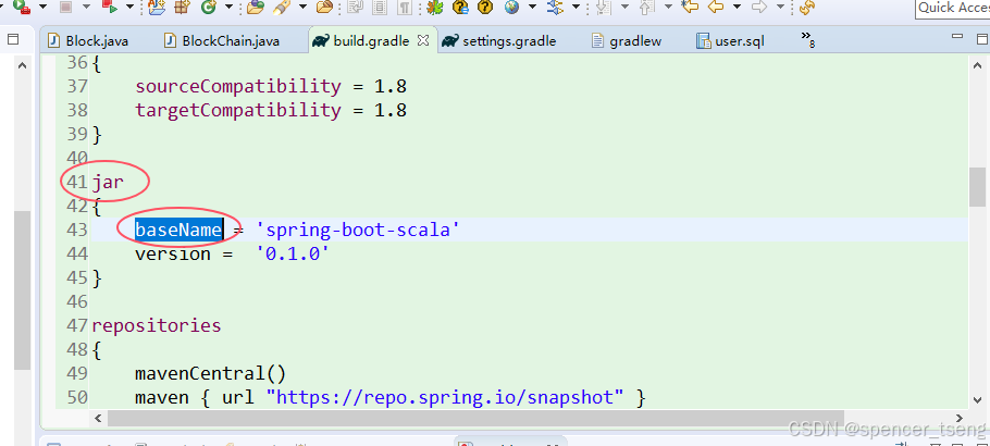 Could not set unknown property ‘baseName‘ for task ‘:jar‘ of type org.gradle.api.tasks.bundling ...