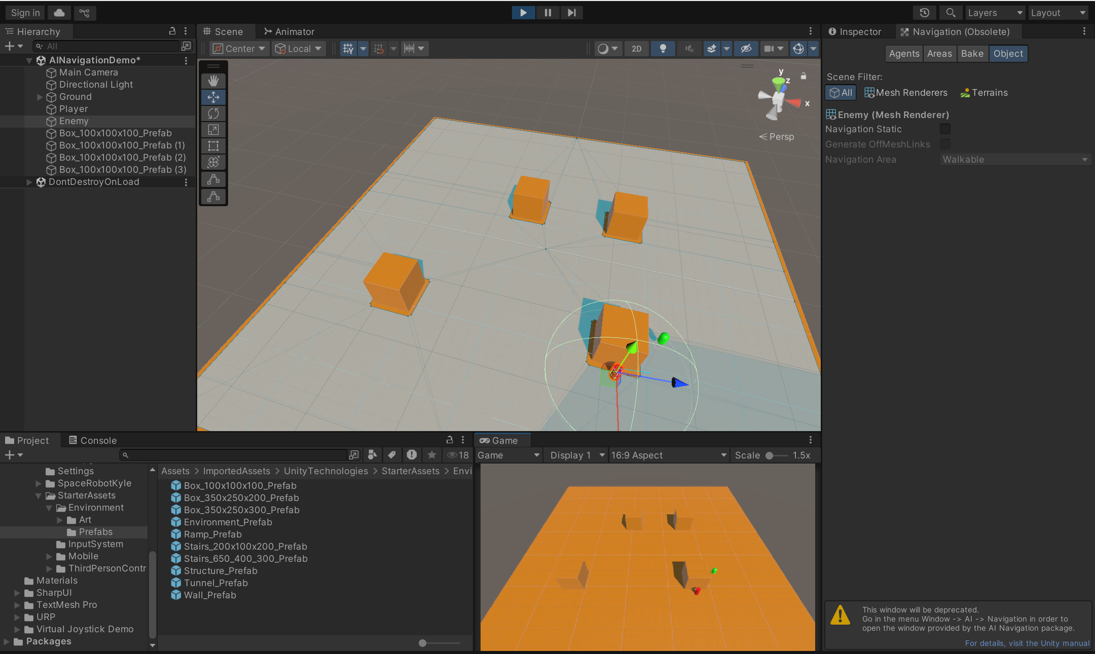 Unity2022（LTS）实现基础AI导航_unity2022版ai导航位置-CSDN博客
