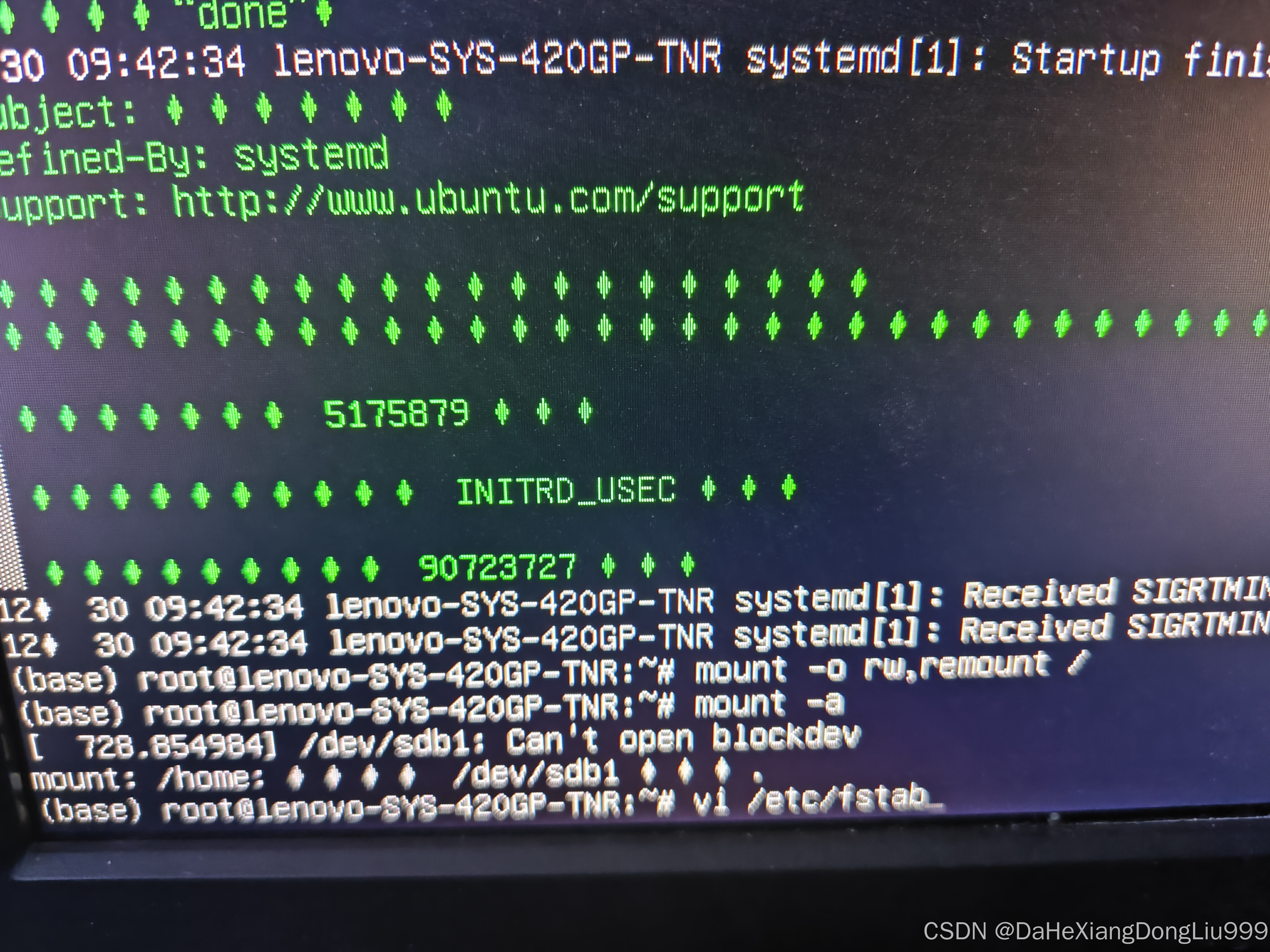 Ubuntu启动失败emergency mode解决方案_ubuntu emergency mode-CSDN博客
