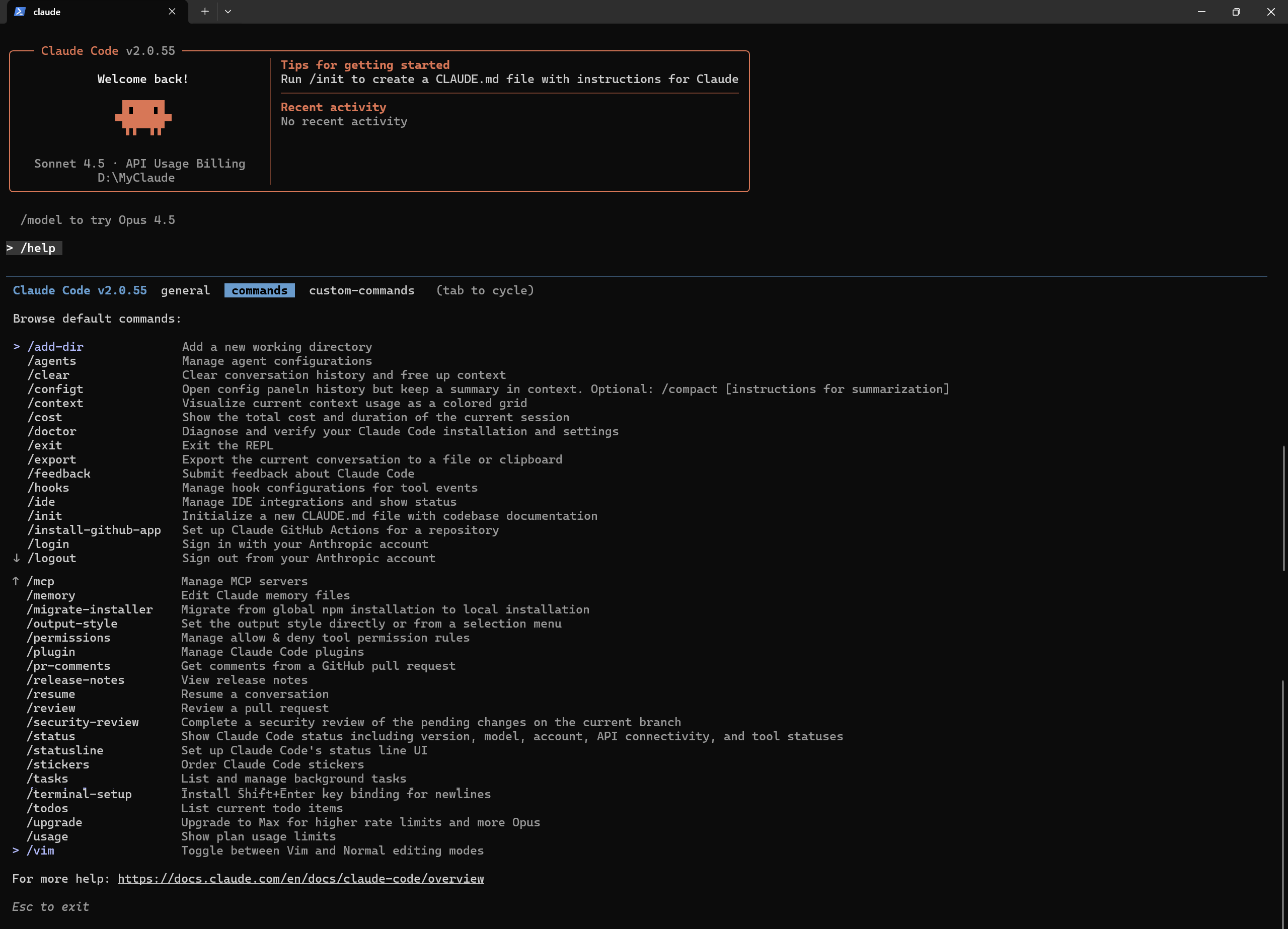 Claude Code 指南：详解 /help 帮助文档与核心指令_claude understands your codebase ...