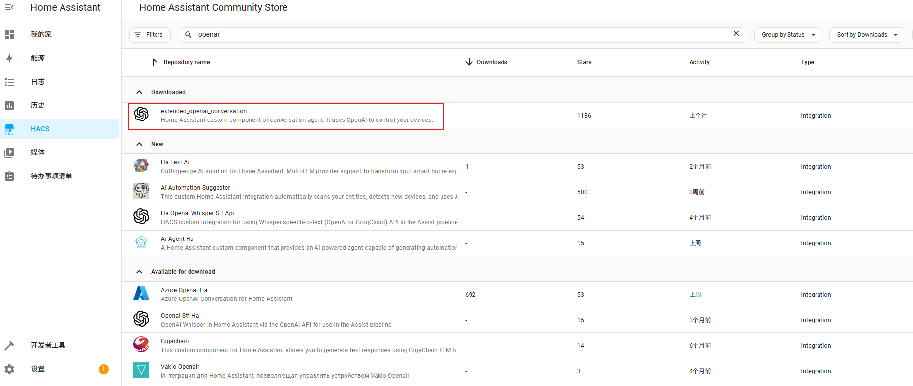 Home Assistant用API方式接入大模型（qwen、deepseek等）_extended openai conversation-CSDN博客