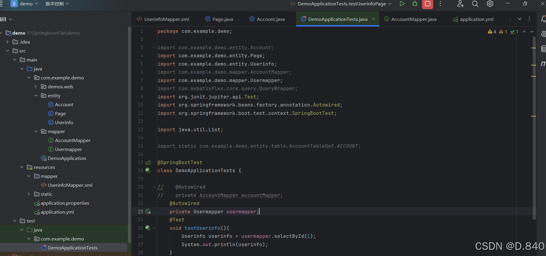 Springboot Mybatis原生应用springboot使用原生mybatis Csdn博客