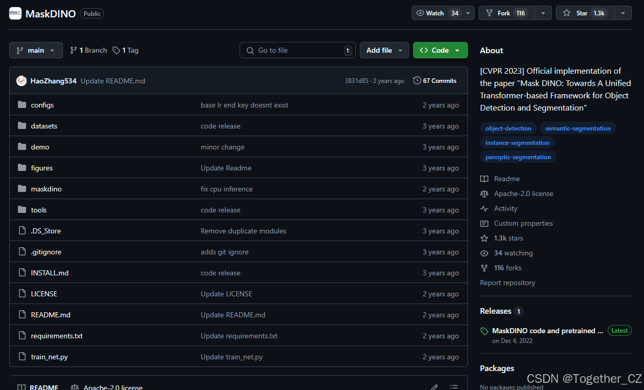 Mask DINO: Towards A Unified Transformer-based Framework for ObjectDetect面向目标检测和分割任务的统一 ...