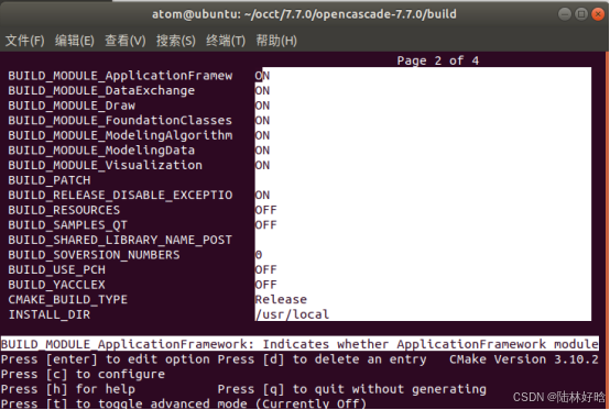 OCCT在linux以及windows下环境搭建以及测试_occt官网-CSDN博客