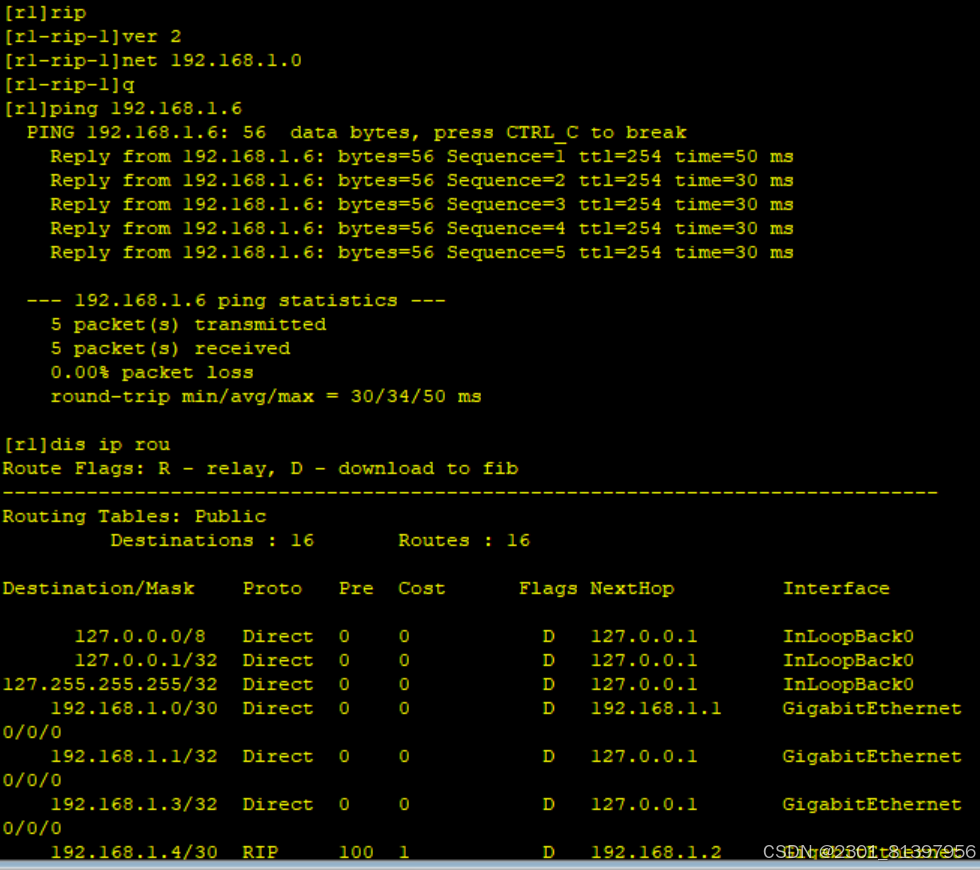 RIP实验-CSDN博客