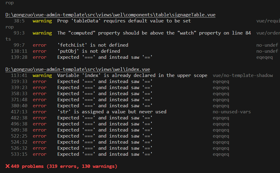 Vue CLI 项目迁移：eslint报错解决_vue-cli eslint-CSDN博客