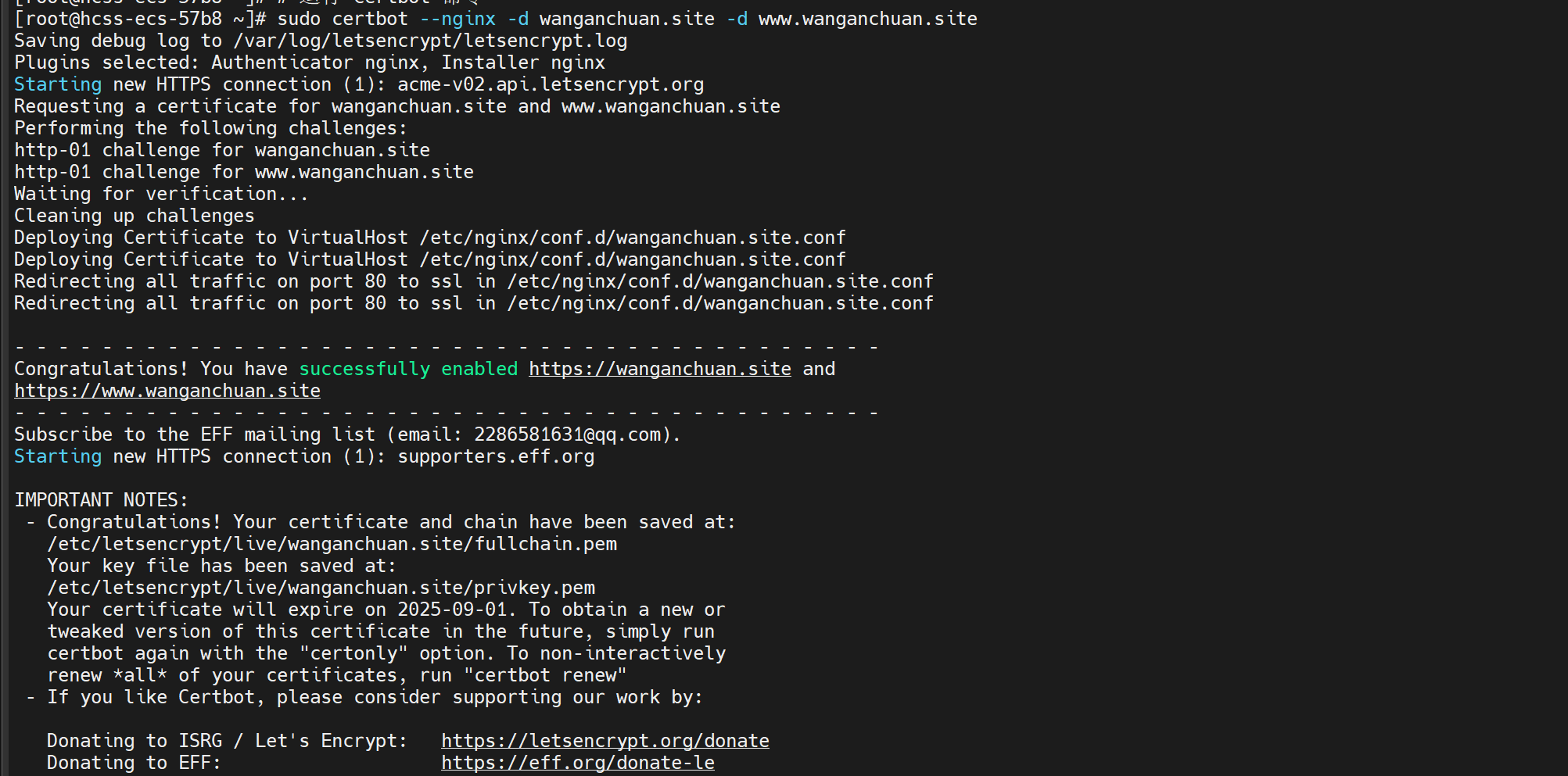 创建 Let‘s Encrypt 证书_let's encrypt certbot-CSDN博客