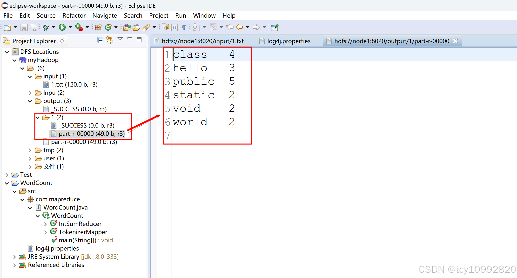 Eclipse在Windows本地连接Hadoop集群执行WordCount实践_10992820 csdn-CSDN博客