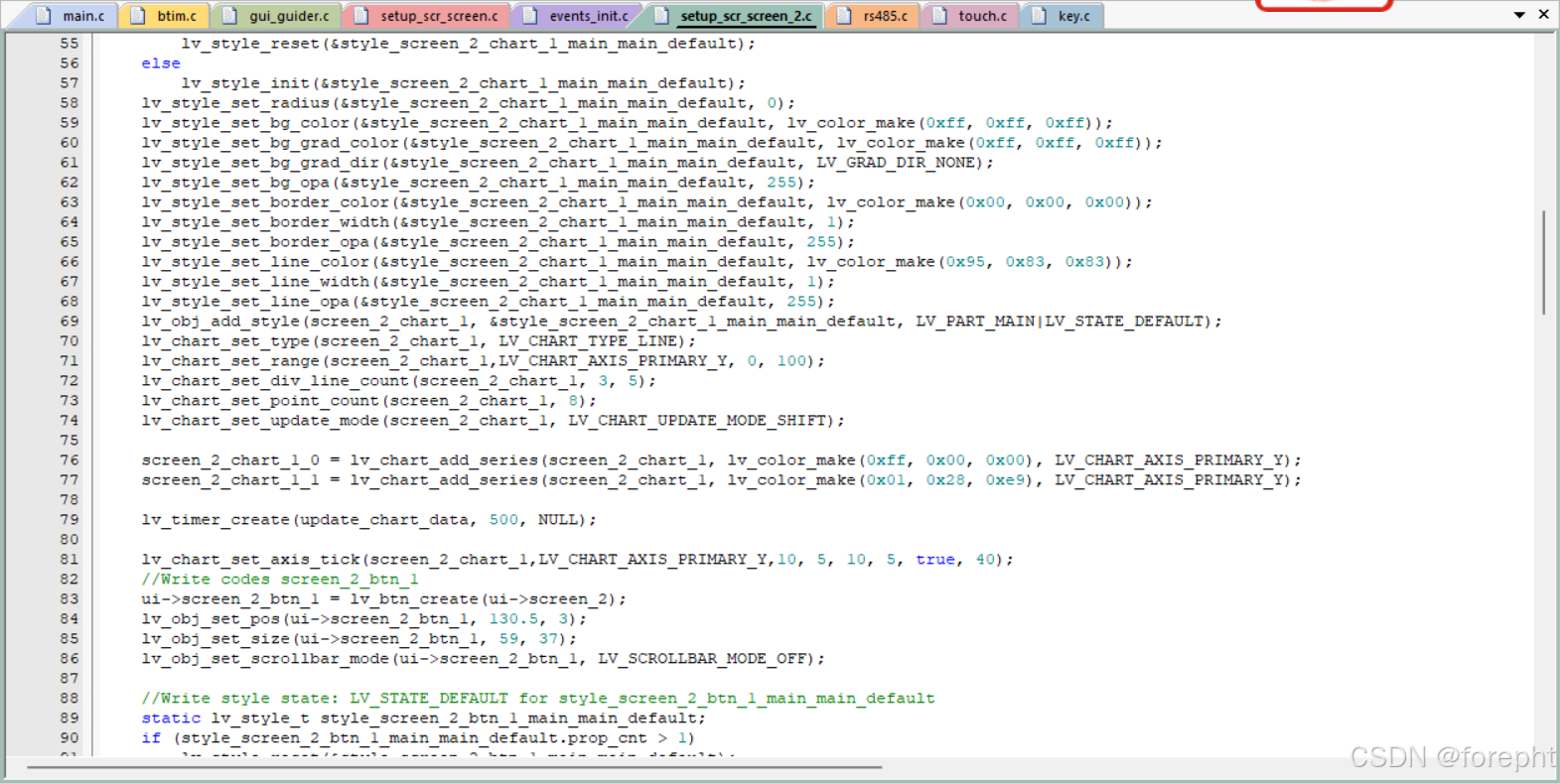 LVGL使用chart实时更新数据_lvgl chart-CSDN博客