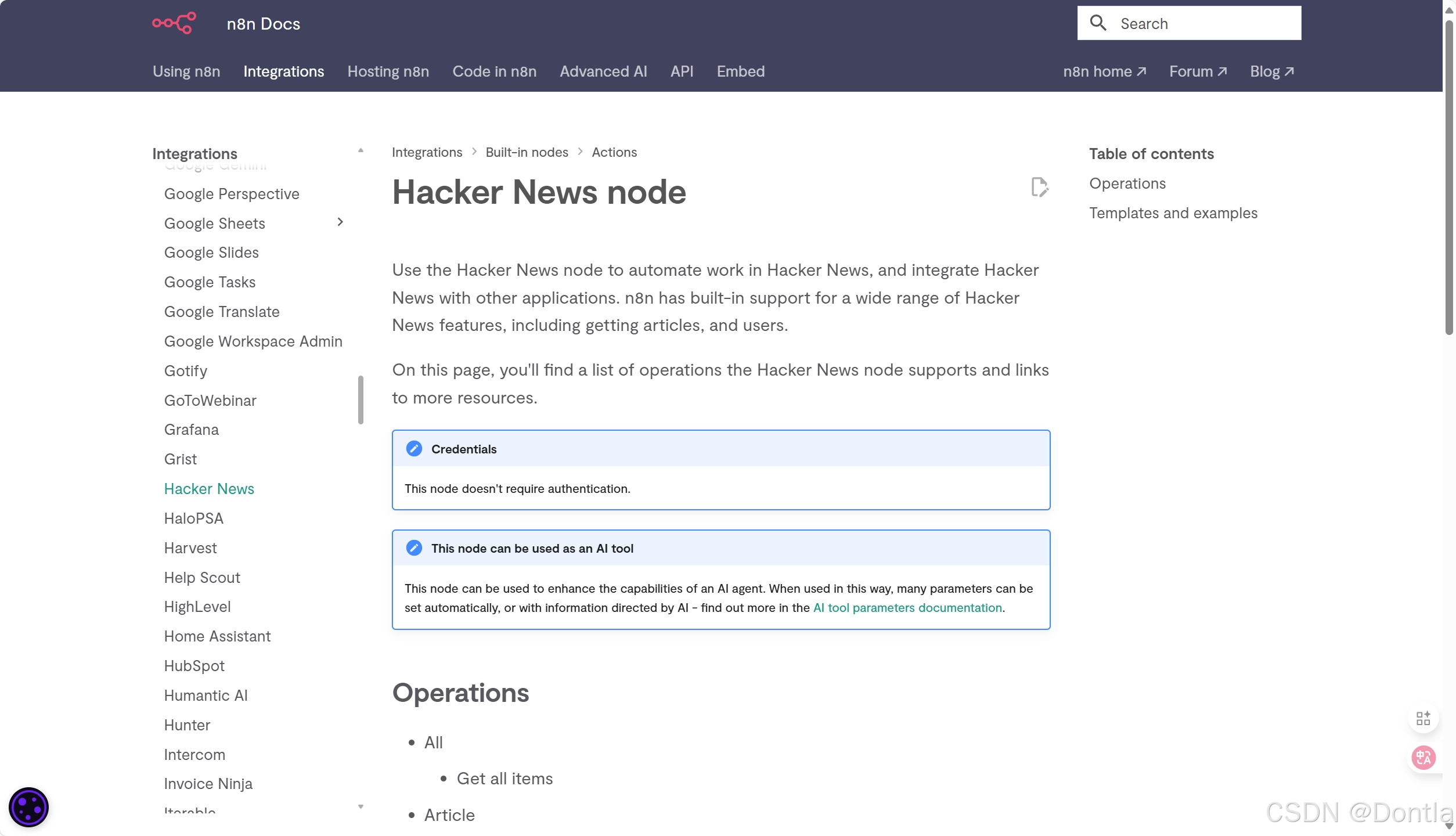 【n8n教程笔记——工作流Workflow】文本课程（第一阶段）——2、构建微型工作流 (Building a mini-workflow)（获取黑客新闻关于automation的10篇文章 ...