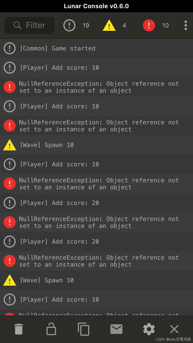 【Unity插件】Lunar Console：移动平台日志系统_lunarconsole-CSDN博客