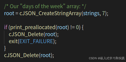 C语言 使用 cjson 生成 和 解析 json 数据 ，代码详细示例_emc3090-e上报json数据,用c语言实例-CSDN博客