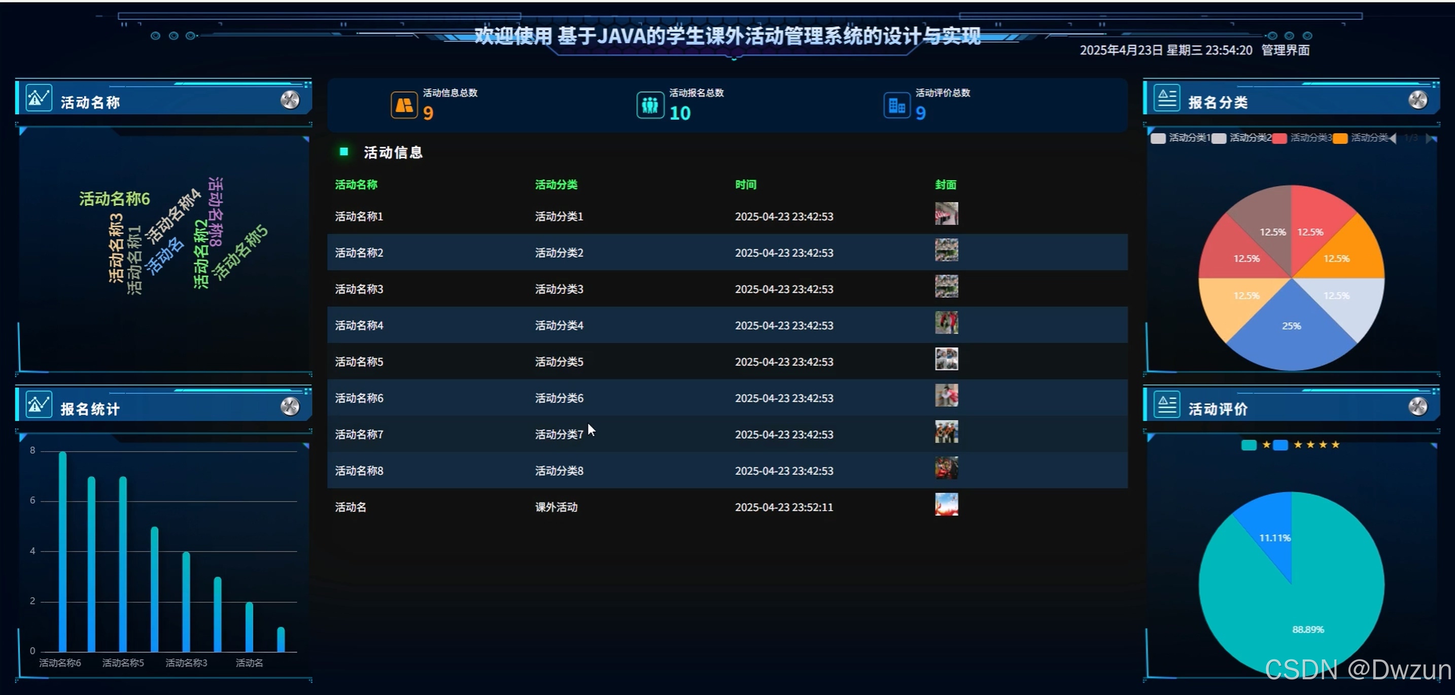 基于Java+SpringBoot+Vue的课外活动管理系统【附源码+文档+部署视频+讲解)Python,Django,php,Flask,node.js,SSM,JSP,微信小程序,大数据 ...