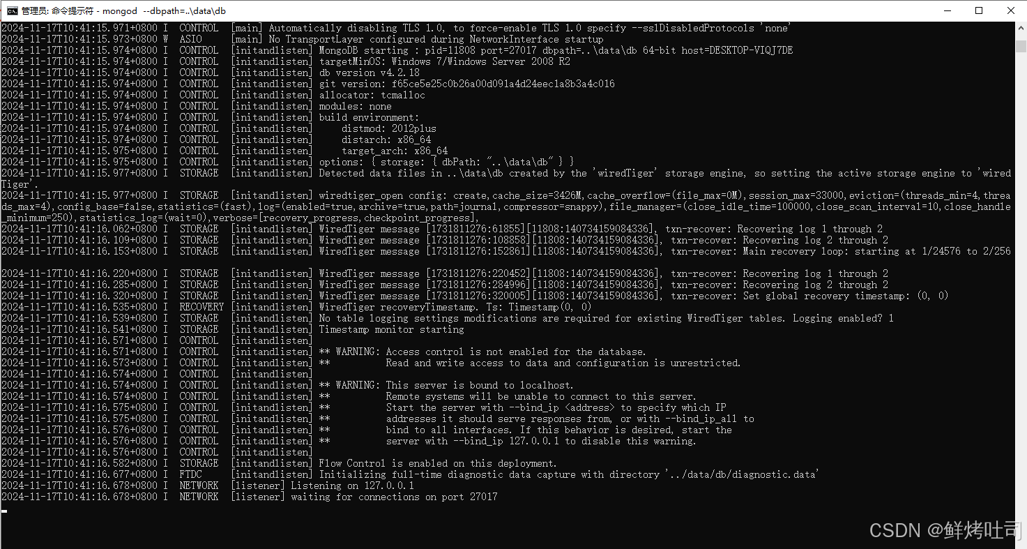 Windows系统MongoDB下载及安装_mongodb windows下载-CSDN博客