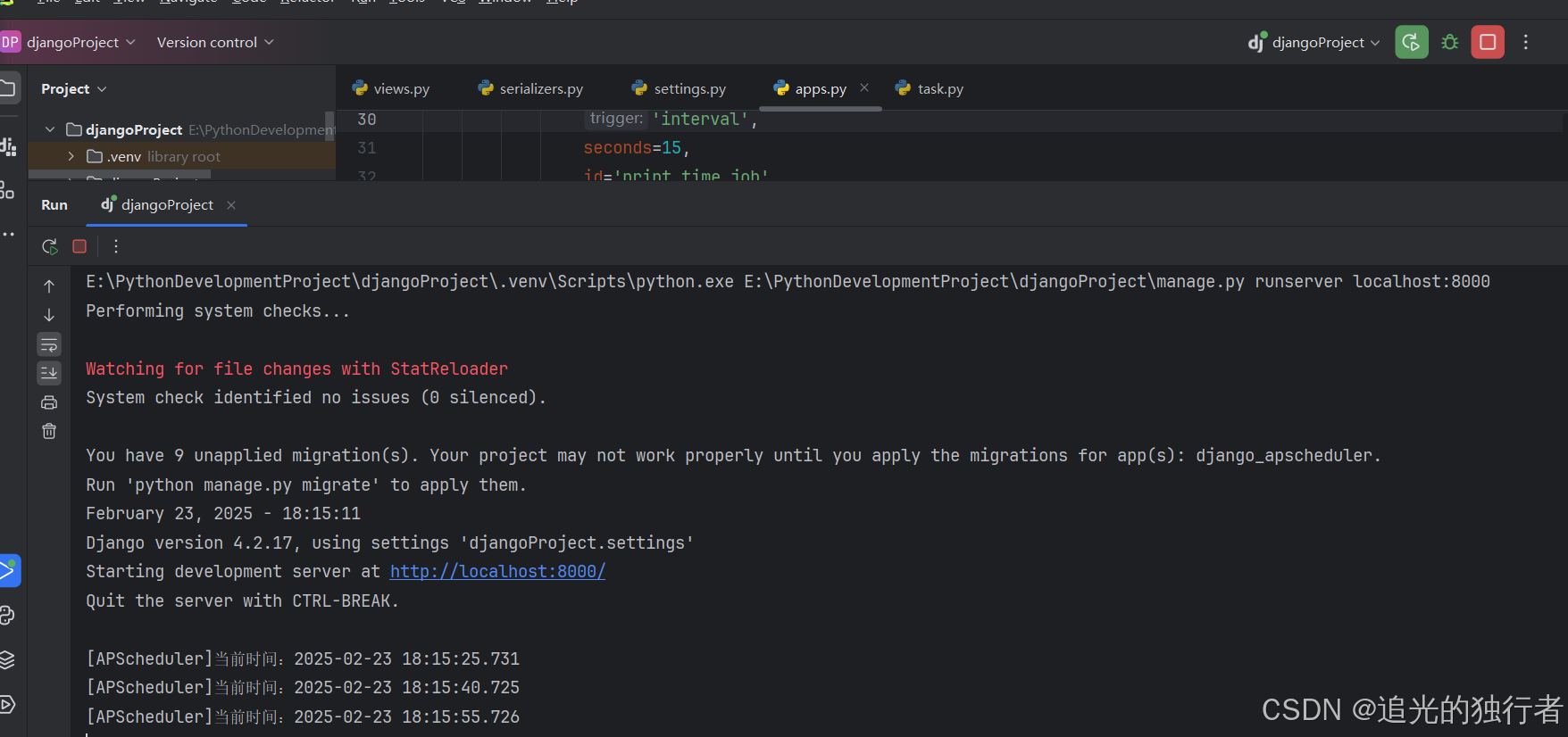PythonWeb开发框架—Django 定时任务_django python定时任务-CSDN博客