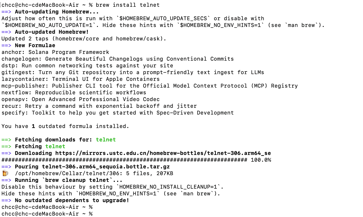 MAC使用Telnet命令_mac telnet-CSDN博客