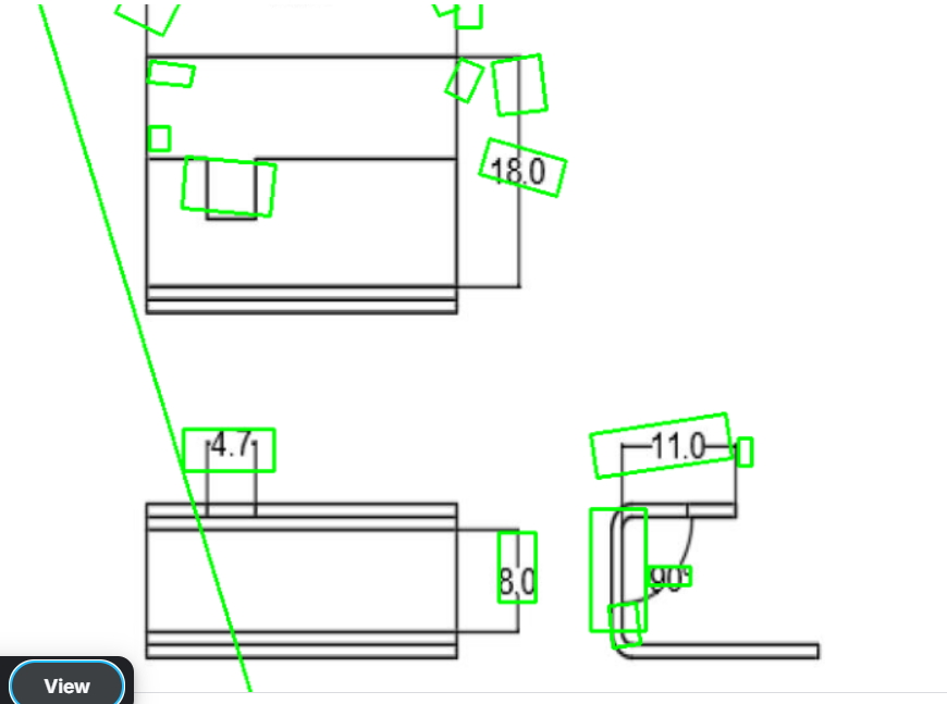 工程图识别尺寸线Automatic raster engineering drawing digitisation for legacy parts towards advanced ...