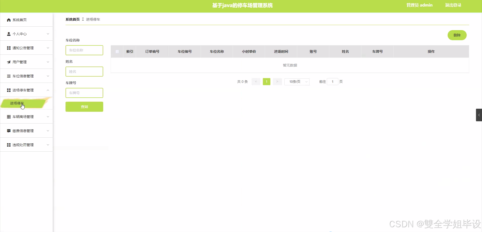 （开题）flask框架停车场管理系统（程序论文python）基于flask框架的停车管理系统 Csdn博客