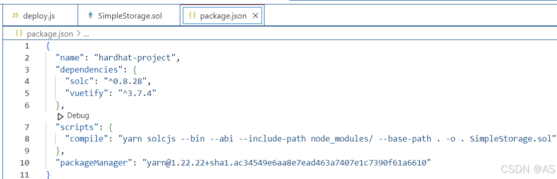 solidity五 在javaScript里对合约进行编译部署_solidity js-CSDN博客