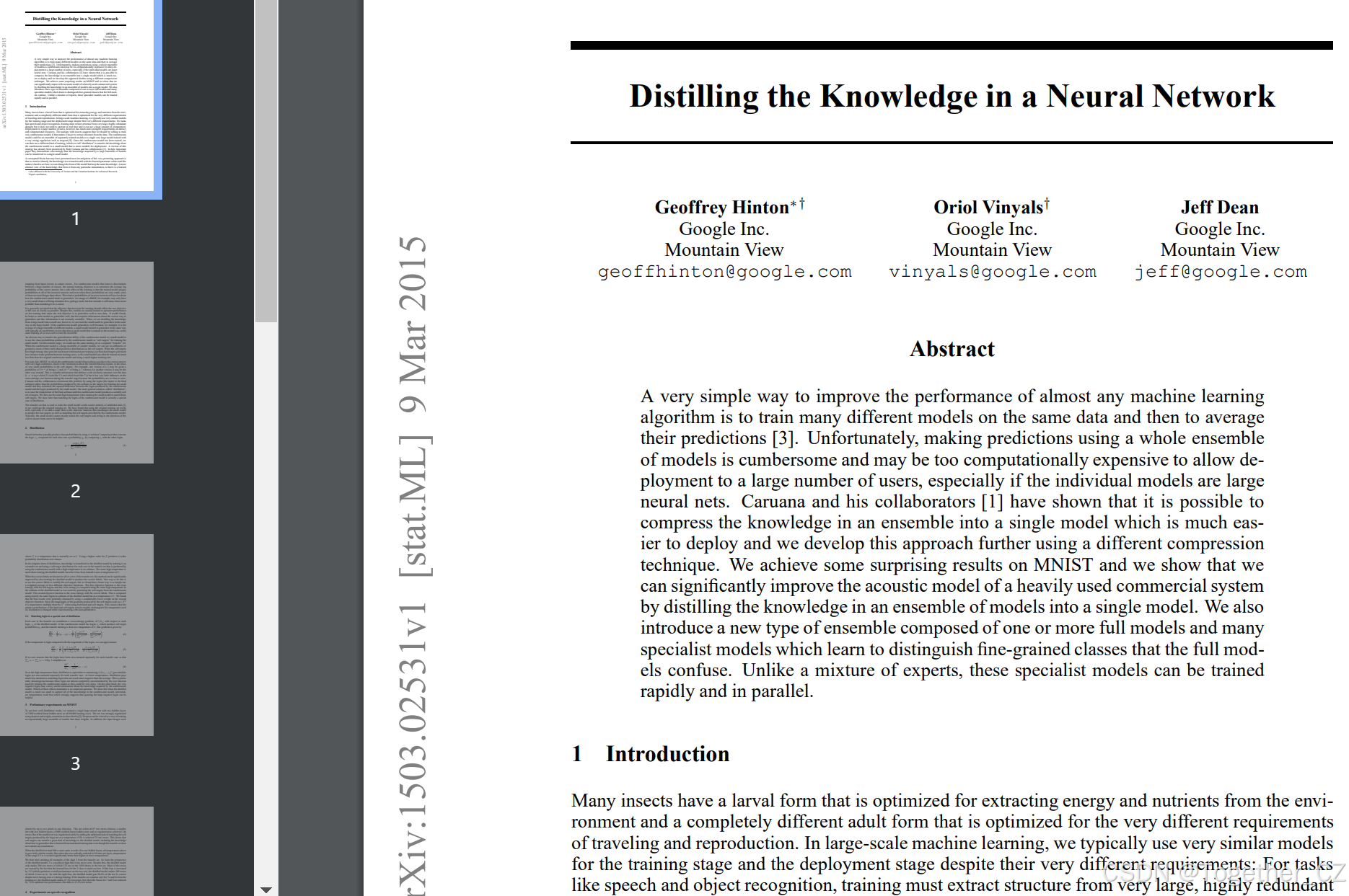 SoftTarget：Distilling the Knowledge in a Neural Network——在神经网络中提炼知识_soft targets-CSDN博客
