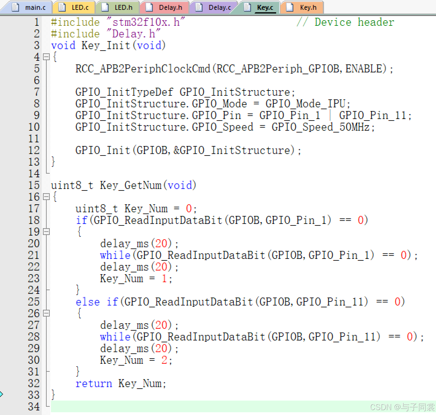 自学STM32F103C8T6（五）——GPIO输入_proteus stm32f103c8t6怎么录入程序-CSDN博客