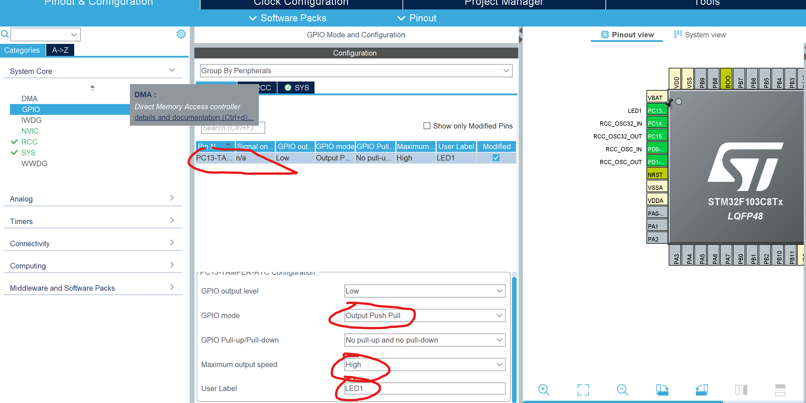 记录stm32学习过程，通过HAL库点亮LED灯_stm32f030c8t6 内部时钟 闪灯程序 hal 开发流程-CSDN博客