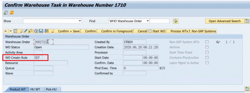 SAP EWM初阶之Warehouse Order & Warehouse Task_ewm wo creation rule-CSDN博客