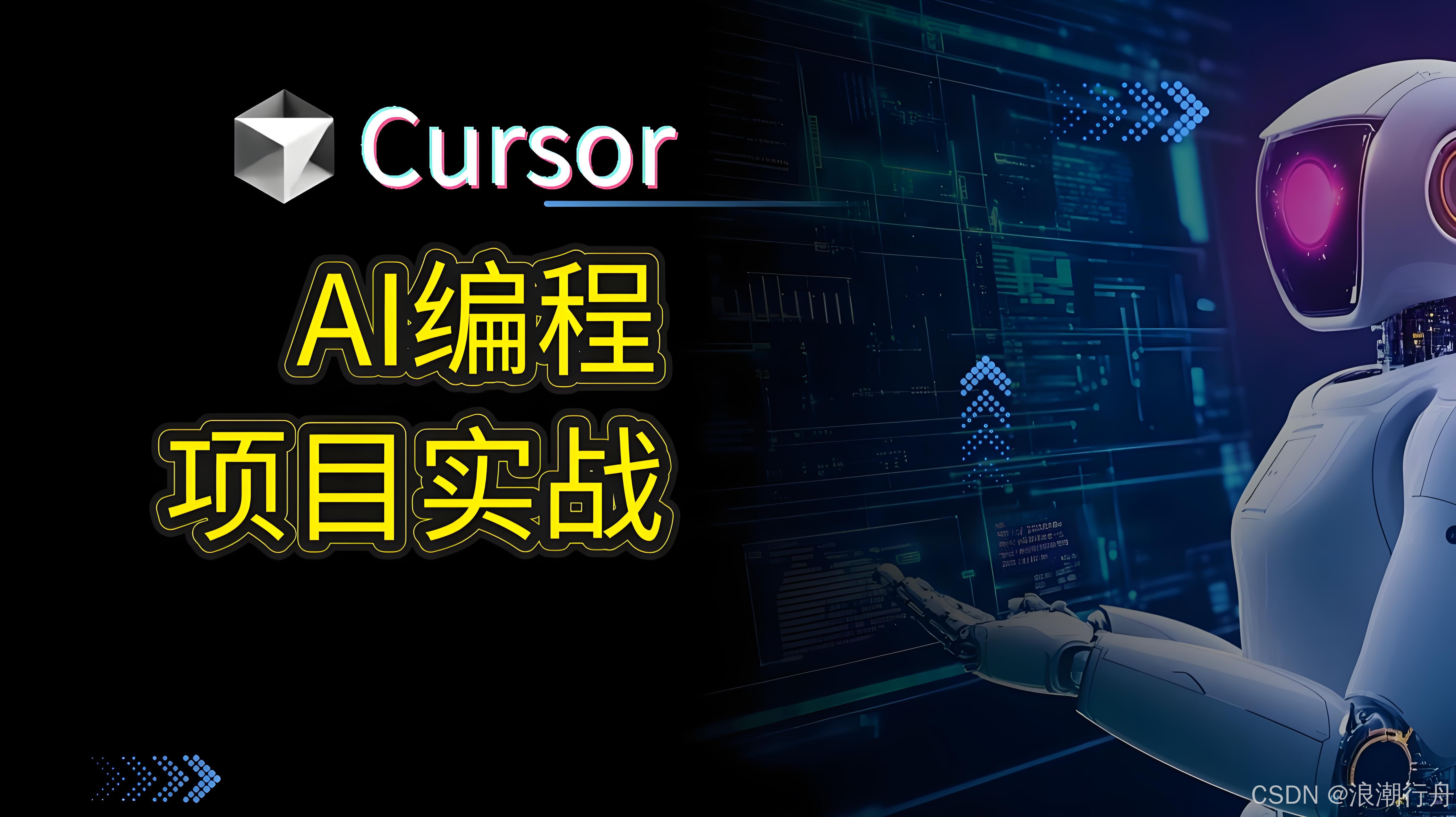 Cursor黑科技：AI编程实战——用AI写代码的革命性工具_cursor ai springboot-CSDN博客