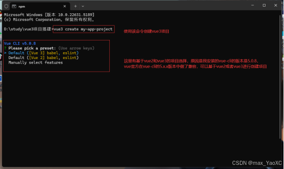 vue2和vue3共存在一个系统，并分别创建对应项目，使用vue-cli 5.0.8版本创建vue2项目_电脑同时安装vue2和vue3-CSDN博客
