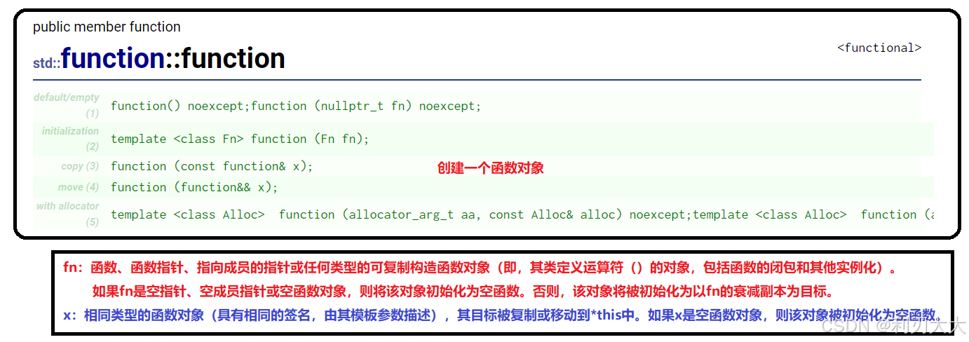 【C++11】闭包：仿函数operator() && 绑定器bind && 包装器function && lambda表达式_c++ 闭包-CSDN博客
