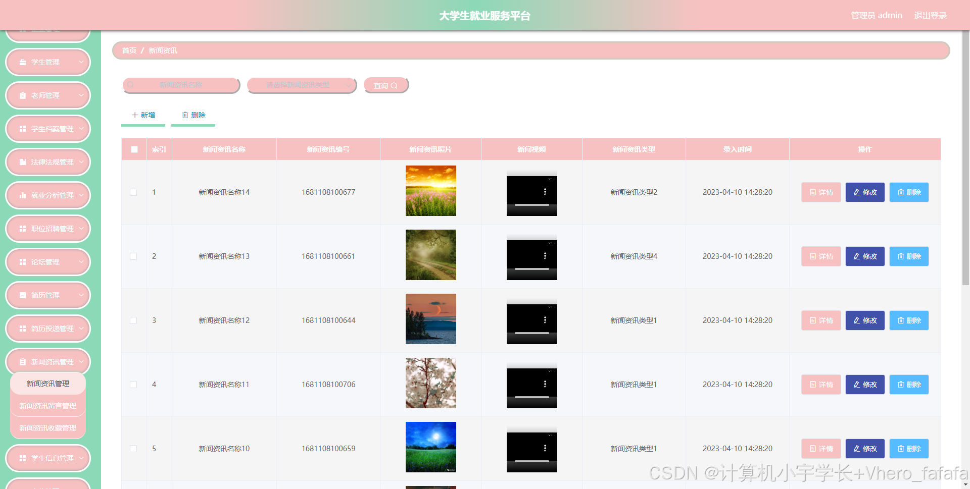 【毕业设计】基于springboot Vue的大学生就业服务平台设计与实现就业服务平台的设计与开发毕设 Csdn博客