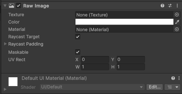 UGUI基础控件之Rawimage组件_rawimage raycastpadding-CSDN博客