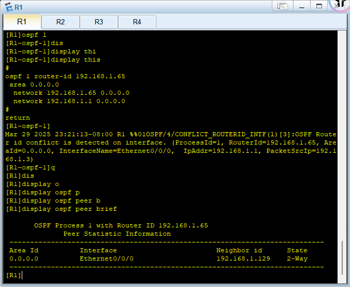 OSPF实验报告-CSDN博客