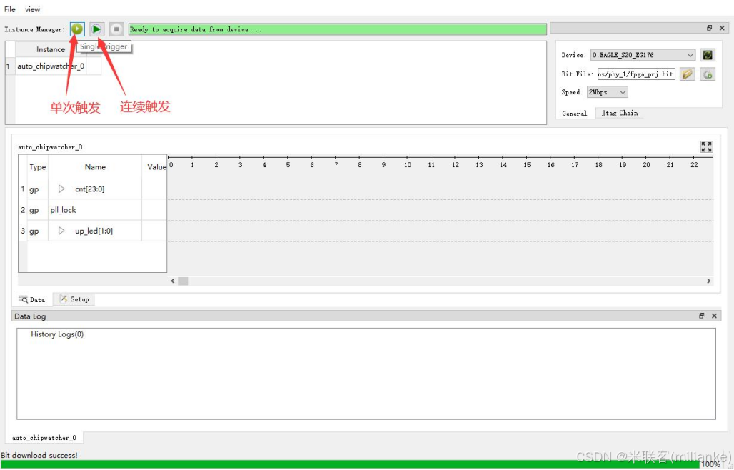 [米联客-安路-EG4D] FPGA基础篇连载-04安路TD开发工具在线调试FPGA_安路fpga-CSDN博客