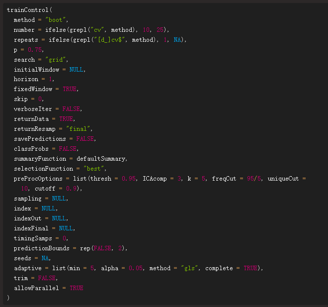 R语言caret包：机器学习介绍（trainContral函数）-CSDN博客