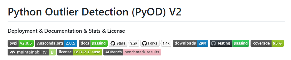 异常检测领域之PyOD库安装、部署、案例测试(PyCharm+Anaconda+PyOD)_pyod库怎么安装-CSDN博客
