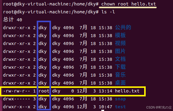 Linux命令进阶·如何修改文件和文件夹权限(chomd命令的使用)、如何修改用户和用户组(chown命令的使用)linux更改文件所属用户和权限 Csdn博客