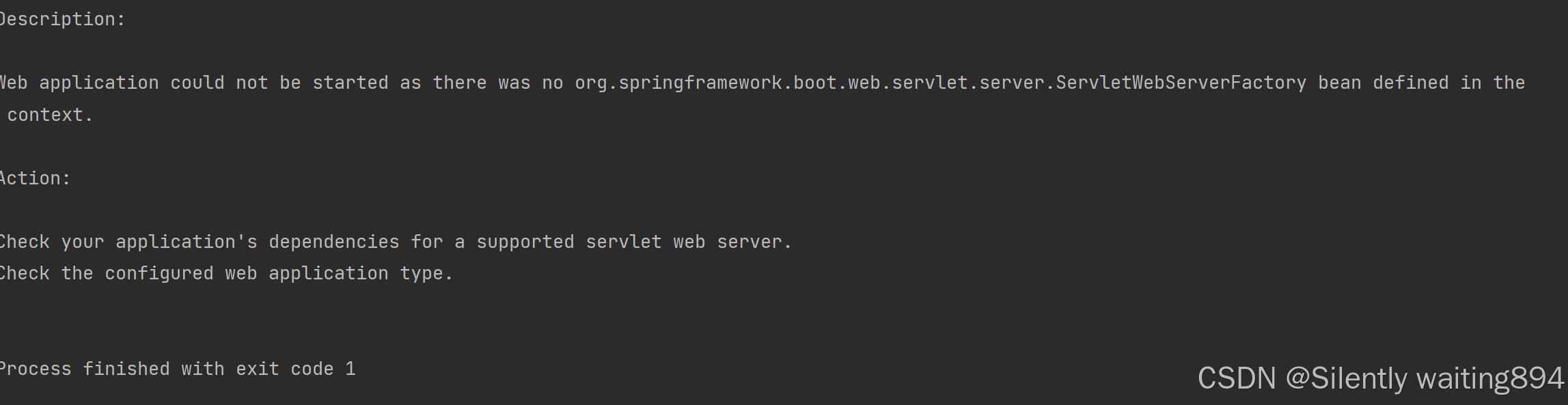Learn-Springboot:XXXXXX ERROR 25340 --- [ main] o.s.b.d.LoggingFailureAnalysisReport_2025-05-02 ...