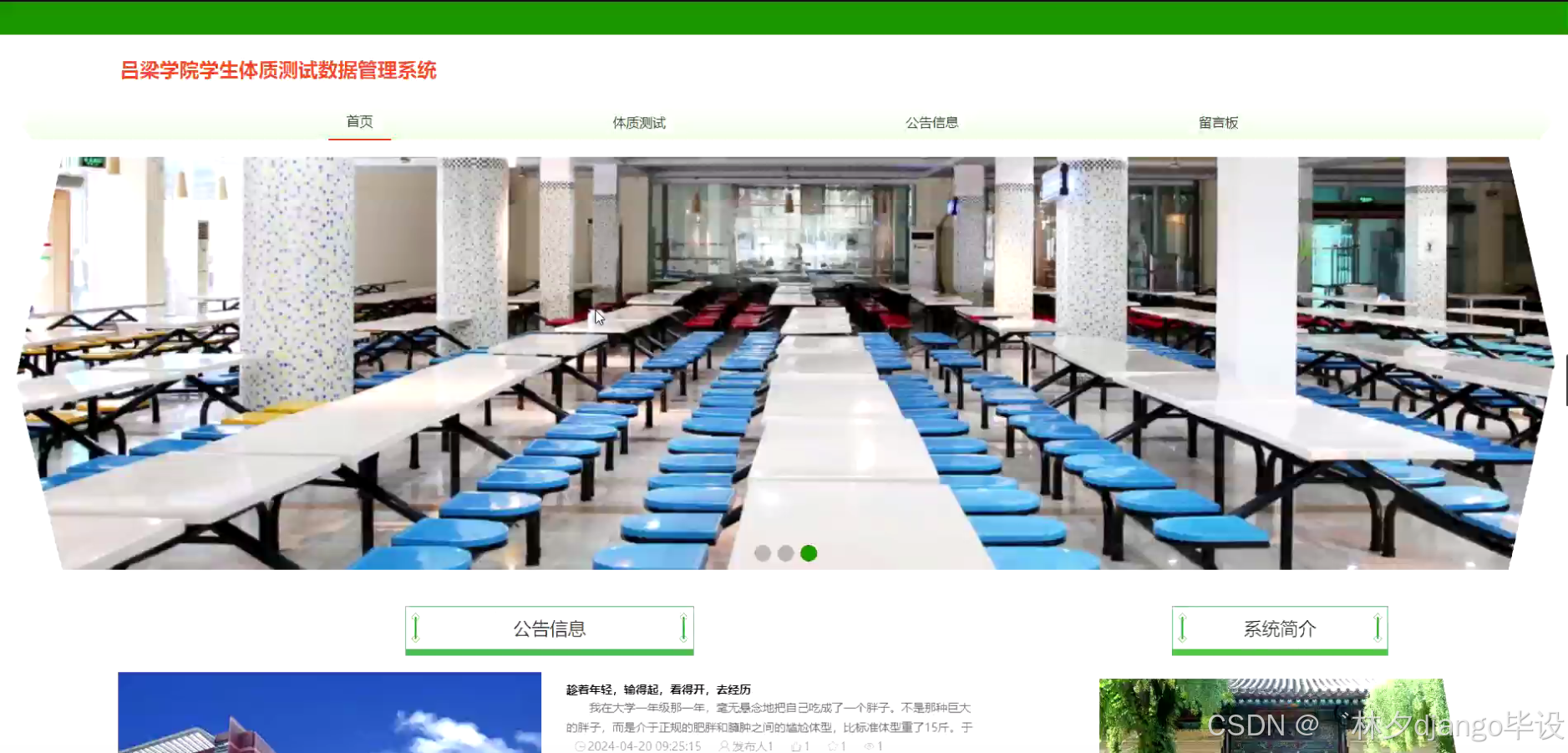 Python毕设 吕梁学院学生体质测试数据管理系统论文程序学生体侧数据管理系统论文python Csdn博客