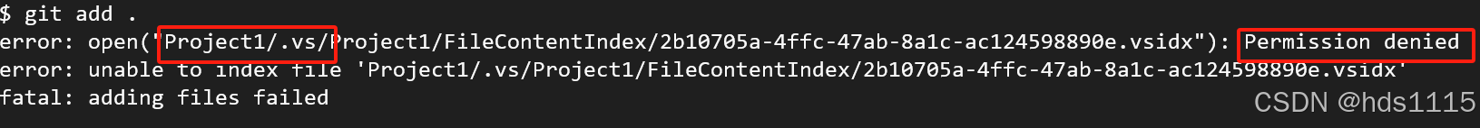 vs中使用git的git add .遇到Permission denied_git add permission denied-CSDN博客