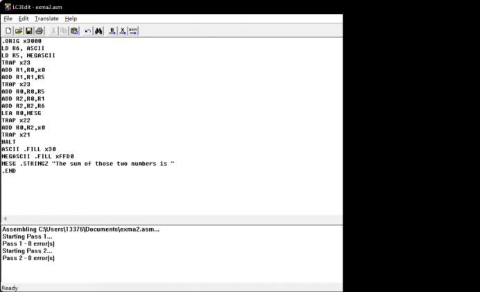 LC-3机器码编程试验 _lc-3怎么用-CSDN博客