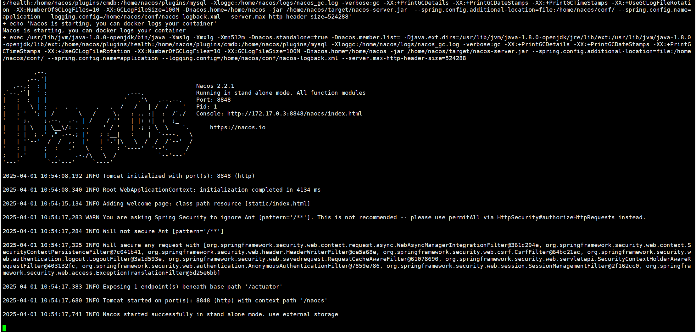 Docker部署nacos（一把梭）-CSDN博客