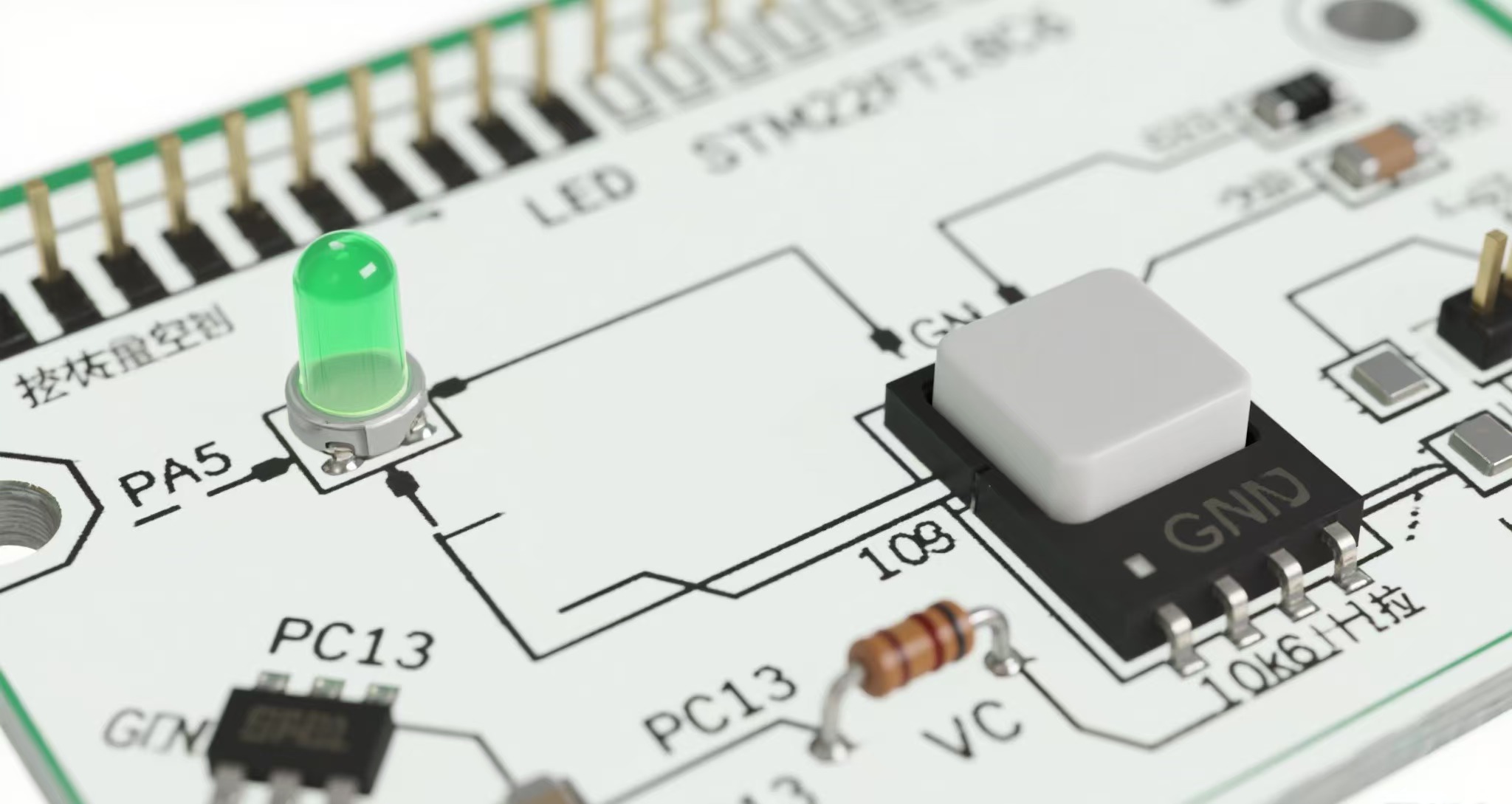 STM32F103 实现单个 LED 灯闪烁：嵌入式入门实战_stm32f103输出接led-CSDN博客