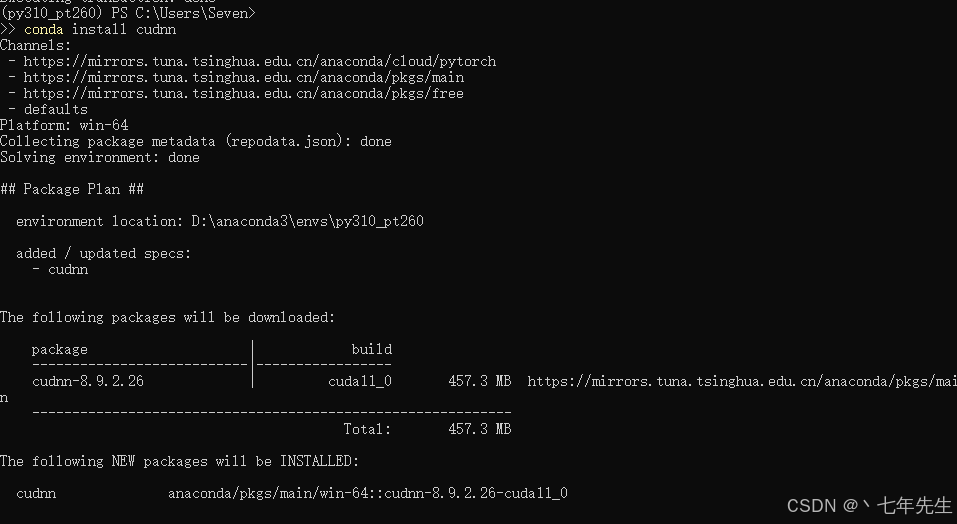windows环境下使用anaconda安装pytorch，cuda，cudatoolkit，cuDNN_conda install cudatoolkit-CSDN博客