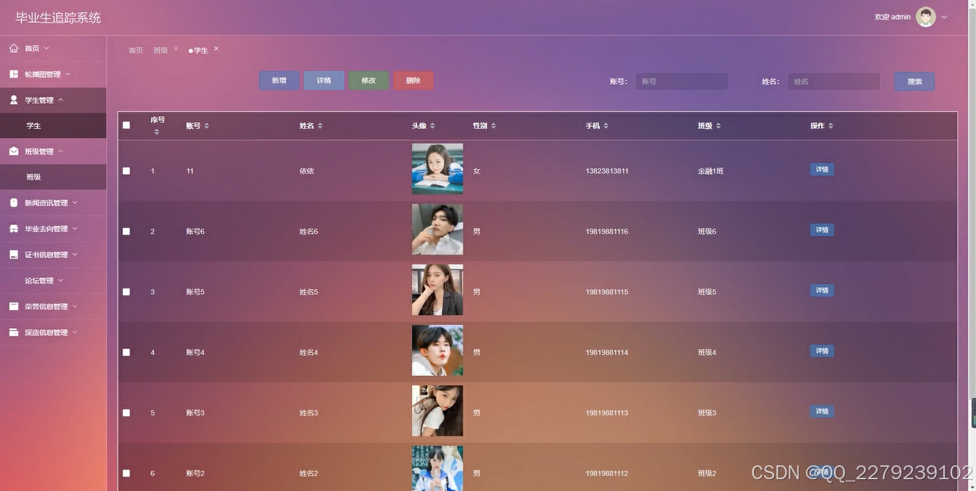 266基于java ssm springboot毕业生追踪系统荣誉证书深造信息（源码+文档+运行视频+讲解视频）_springboot批量制作 ...